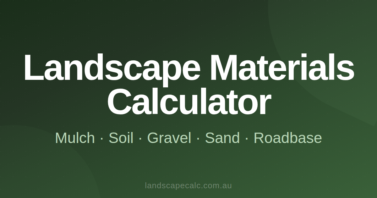 Soil Calculator | Calculate Topsoil & Garden Mix Volume | LandscapeCalc